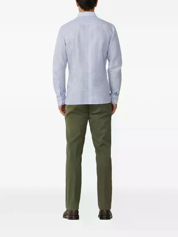 HACKETT LONDON Bengal-stripe Kent-collar Shirt