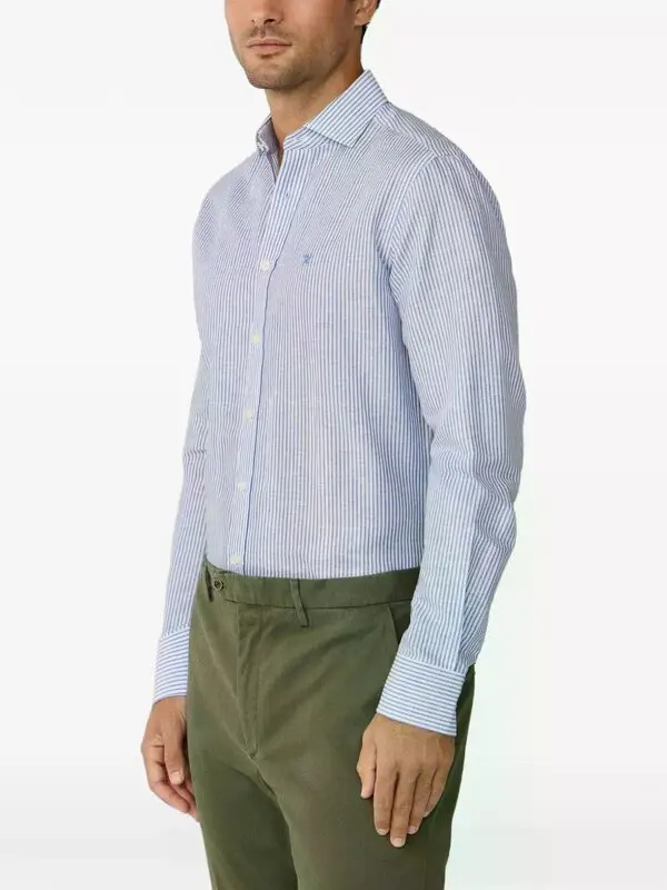 HACKETT LONDON Bengal-stripe Kent-collar Shirt