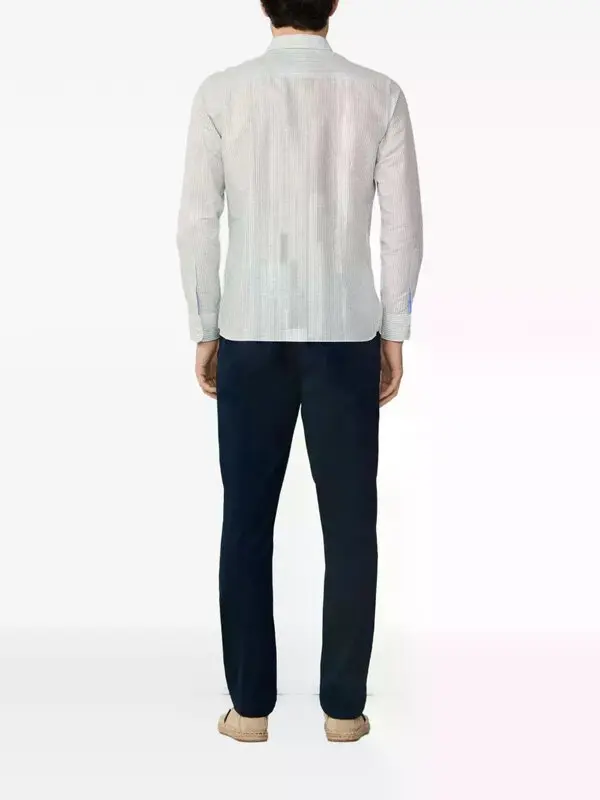 HACKETT LONDON Bengal-stripe Kent-collar Shirt
