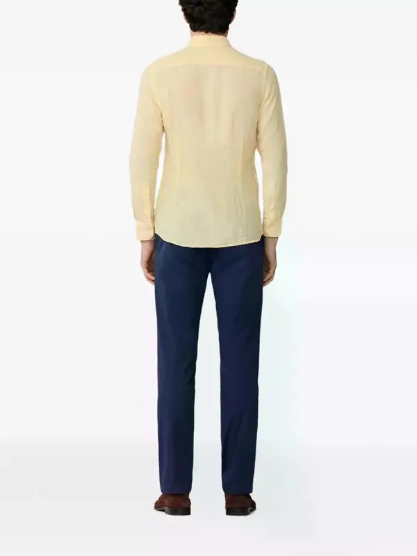 HACKETT LONDON Brompton Button-down Linen Shirt