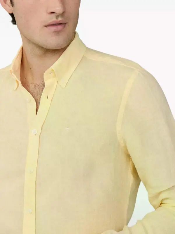 HACKETT LONDON Brompton Button-down Linen Shirt