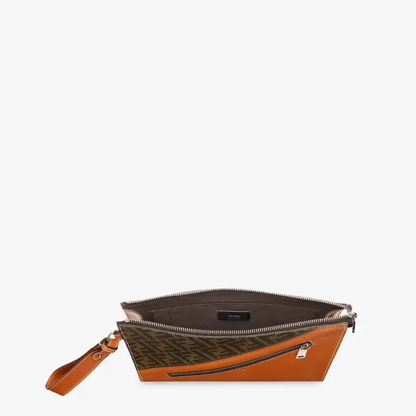 Fendi Ff Panelled Zipped Pouch