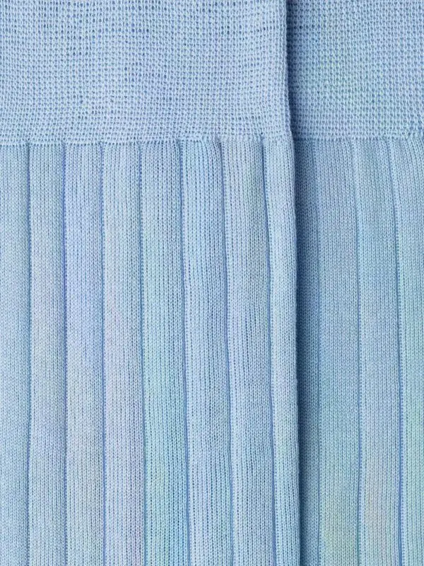 HACKETT LONDON Ribbed-knit Contrast-panel Socks