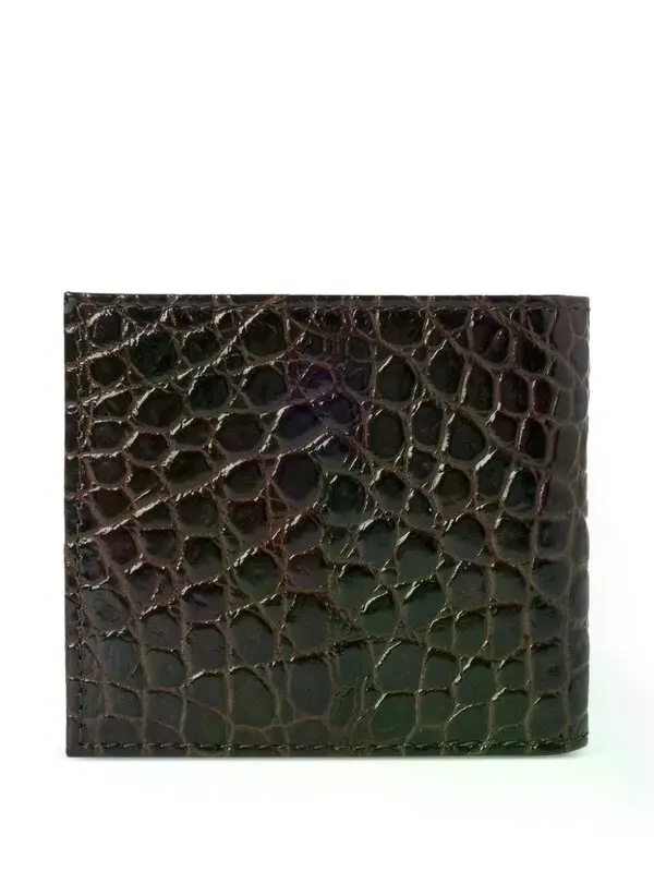 HACKETT LONDON Croc-stamped Billfold Wallet