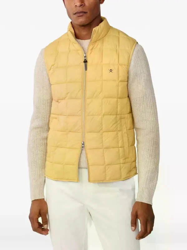 HACKETT LONDON Logo-detail Quilted Gilet