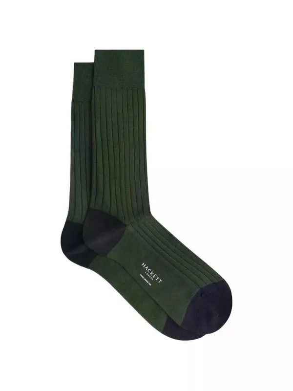 HACKETT LONDON Ribbed-knit Socks