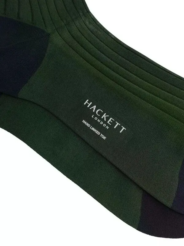 HACKETT LONDON Ribbed-knit Socks