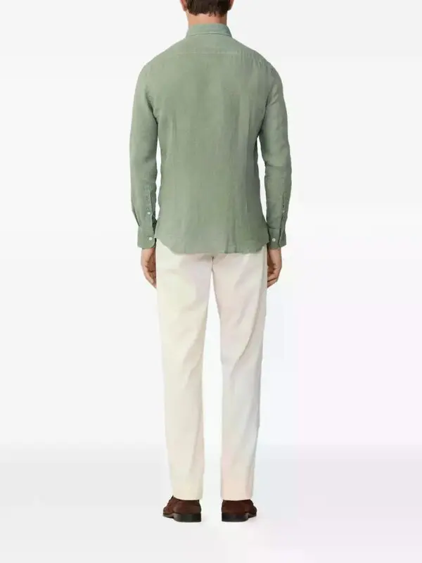 HACKETT LONDON Brompton Button-down Linen Shirt