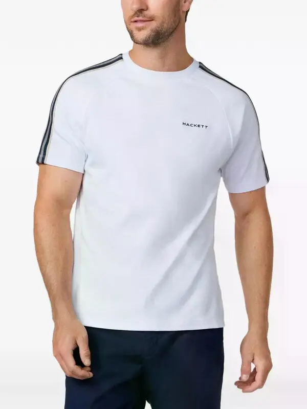 HACKETT LONDON Tape-detail Raglan-sleeve T-shirt