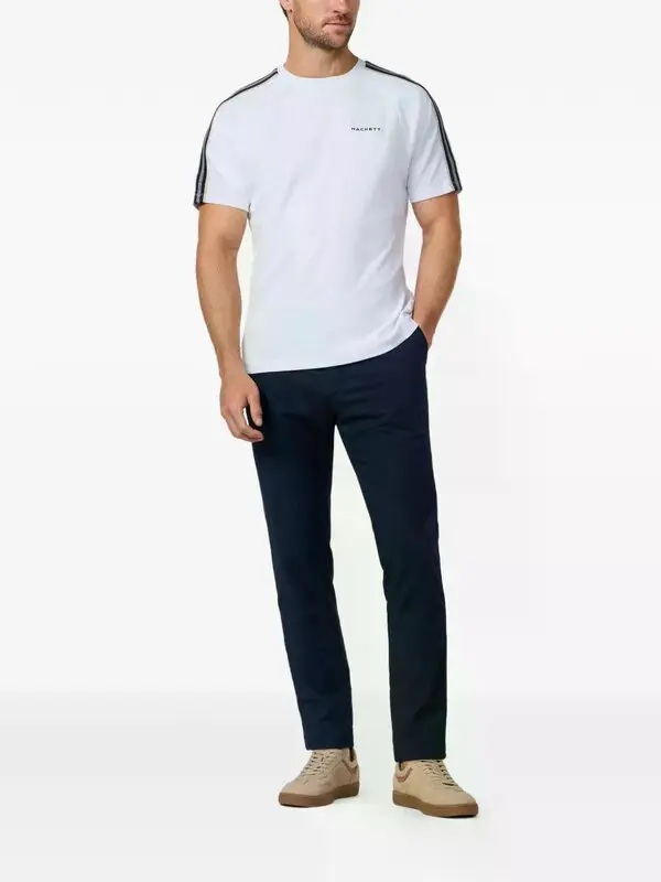 HACKETT LONDON Tape-detail Raglan-sleeve T-shirt