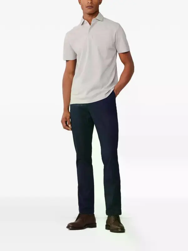 HACKETT LONDON Oxford Pique Short-sleeve Polo Shirt
