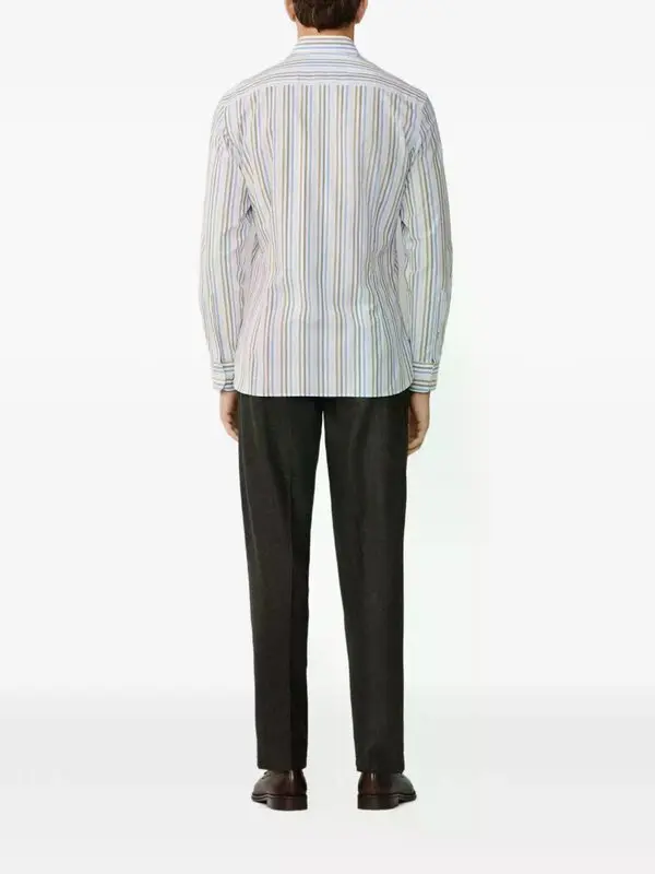 HACKETT LONDON Bengal-stripe Pimlico-collar Shirt