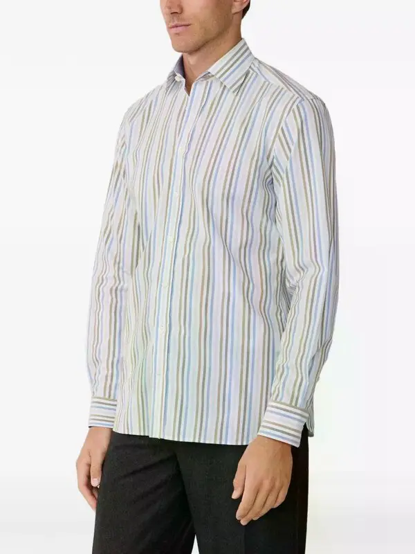 HACKETT LONDON Bengal-stripe Pimlico-collar Shirt