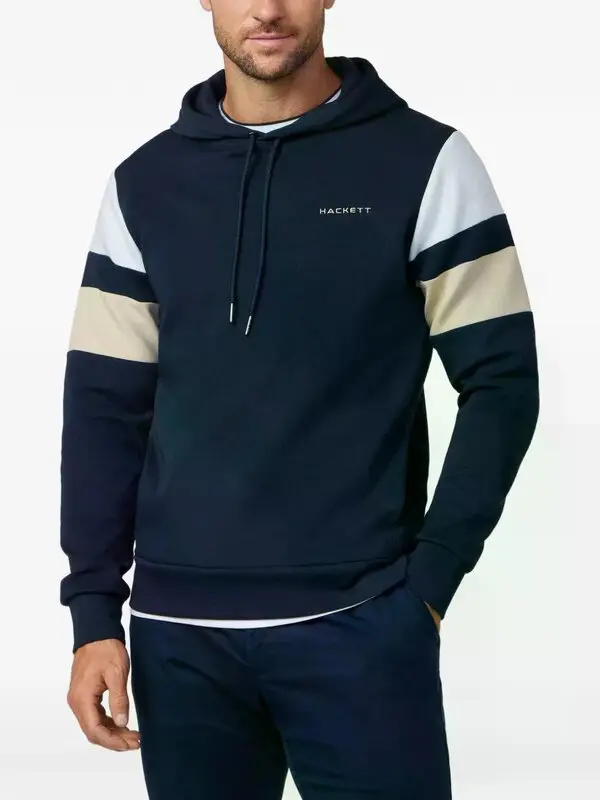 HACKETT LONDON Resort Stripe-detail Hoodie
