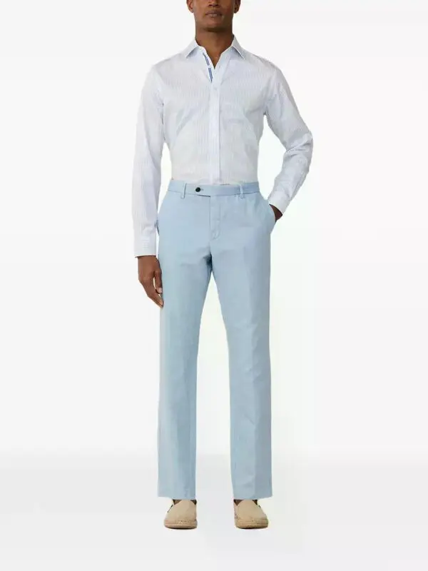 HACKETT LONDON Button-down Striped Cotton Shirt