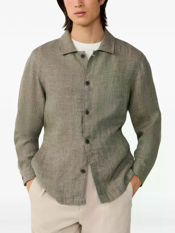 HACKETT LONDON Linen Overshirt