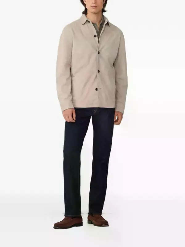 HACKETT LONDON Suede Overshirt