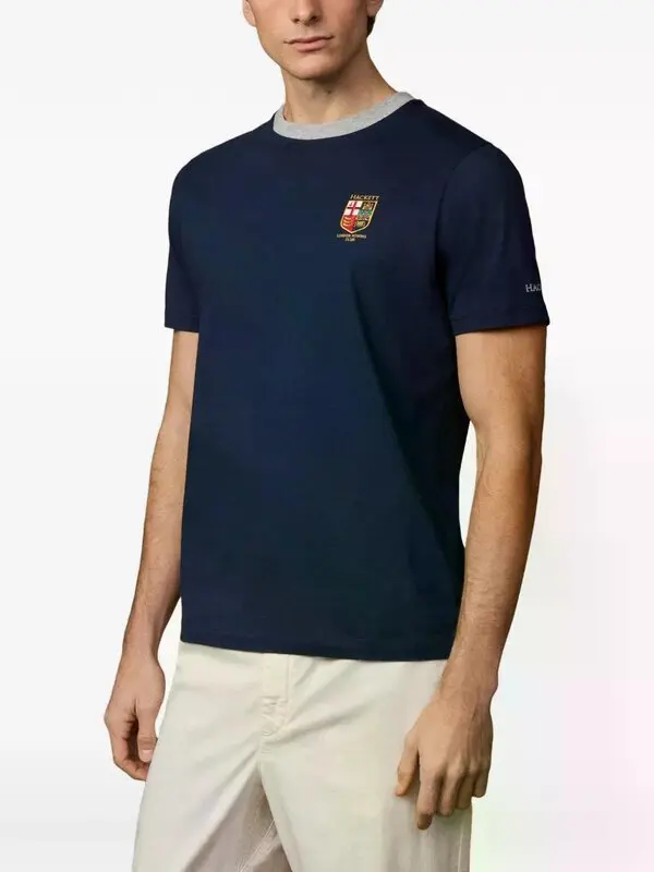 HACKETT LONDON Logo-embroidered T-shirt