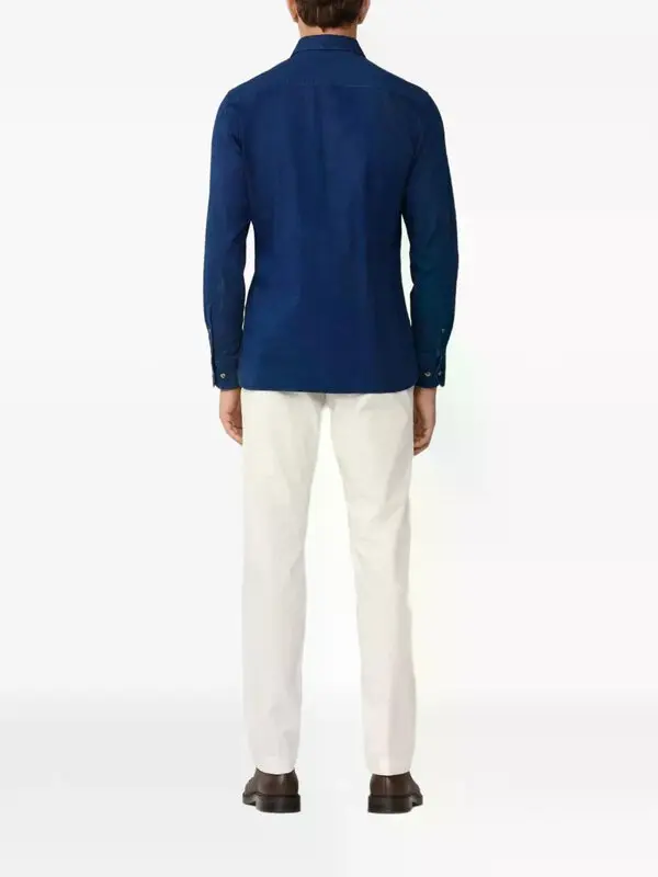 HACKETT LONDON Kent Cutaway-collar French-placket Shirt