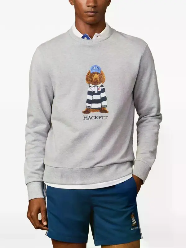 HACKETT LONDON Cotton Terry Knit Crew Neck Sweater
