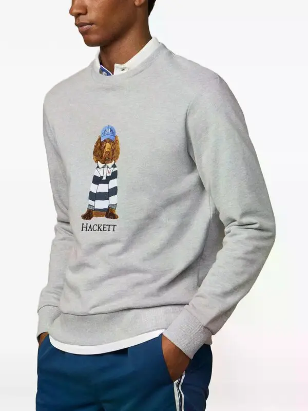HACKETT LONDON Cotton Terry Knit Crew Neck Sweater