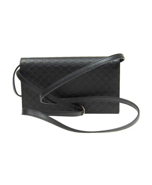 Gucci Monogram Embossed Flap Shoulder Bag