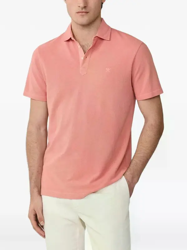 HACKETT LONDON Garment-dyed Pique-knit Polo Shirt