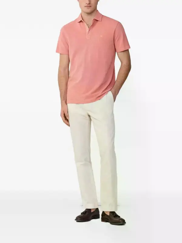 HACKETT LONDON Garment-dyed Pique-knit Polo Shirt