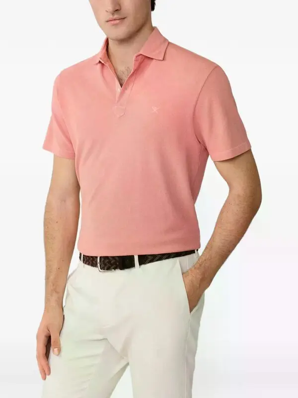 HACKETT LONDON Garment-dyed Pique-knit Polo Shirt