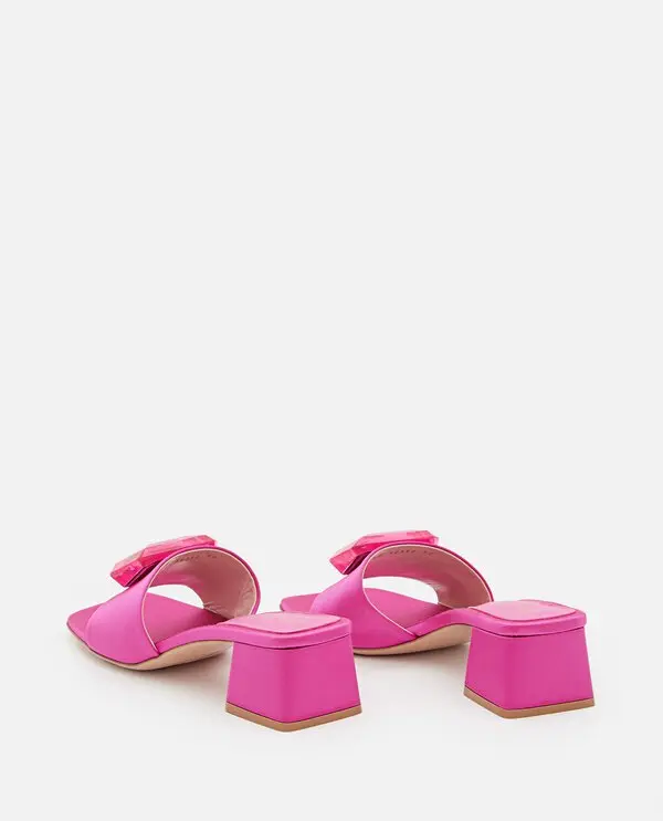 GIANVITO ROSSI Square Toe Slip-on Sandals
