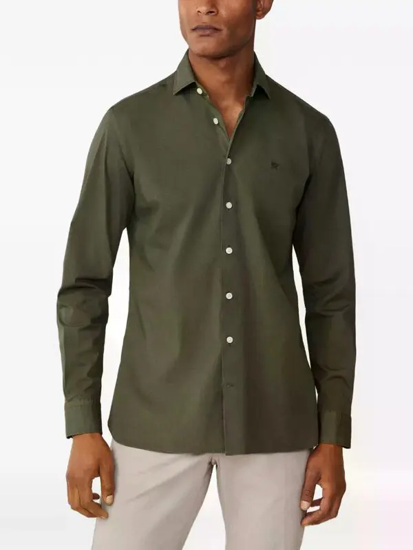 HACKETT LONDON Kent Cutaway-collar Tailored-fit Shirt