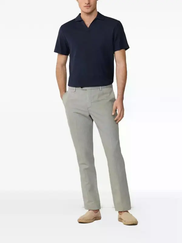 HACKETT LONDON Honeycomb-texture Jonny-collar Polo Shirt