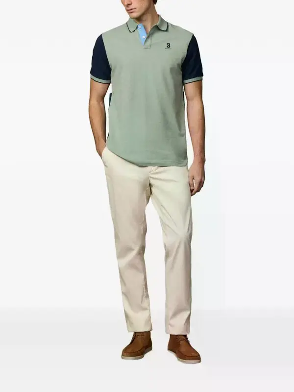 HACKETT LONDON Colour-block Pique Polo Shirt