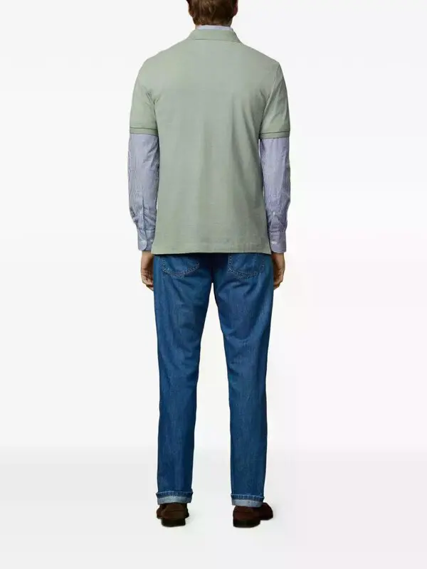 HACKETT LONDON Heritage H Stripe-trim Polo Shirt