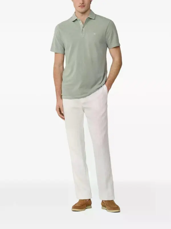 HACKETT LONDON Garment-dyed Pique-knit Polo Shirt