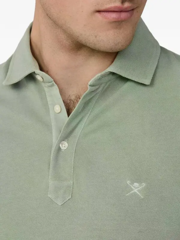 HACKETT LONDON Garment-dyed Pique-knit Polo Shirt