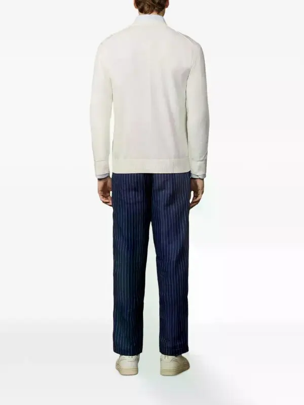 HACKETT LONDON Embroidered Cotton Sweater