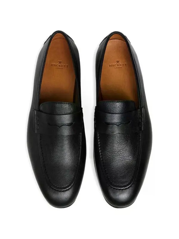 HACKETT LONDON Regal Saddle Leather Loafers