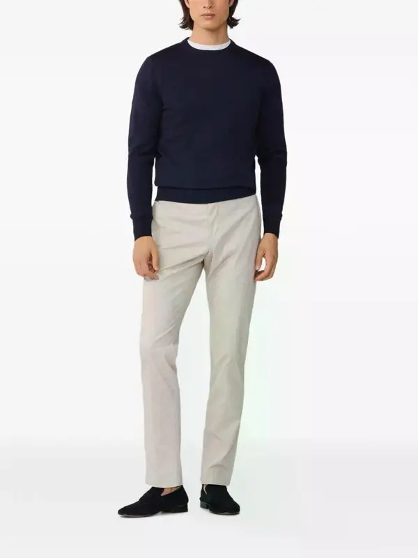 HACKETT LONDON Embroidered Crew-neck Sweater