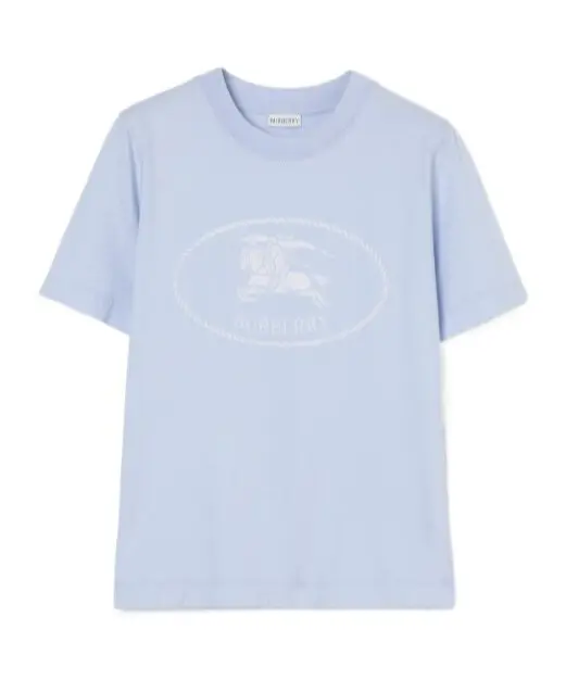 Burberry Embroidered Knight Logo T-shirt - Jacaranda