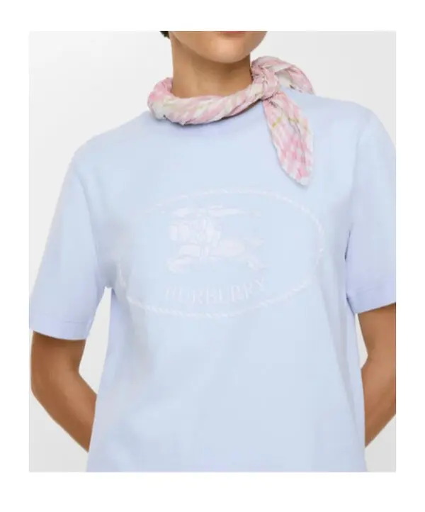 Burberry Embroidered Knight Logo T-shirt - Jacaranda