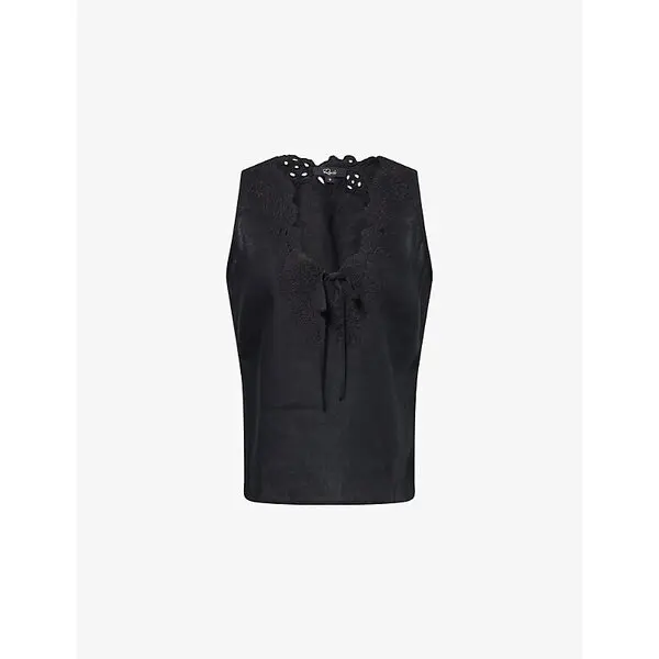 Rails Cornelia Sleeveless Broderie Trim Top