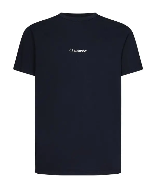C.P. COMPANY Logo-print Cotton T-shirt - Black