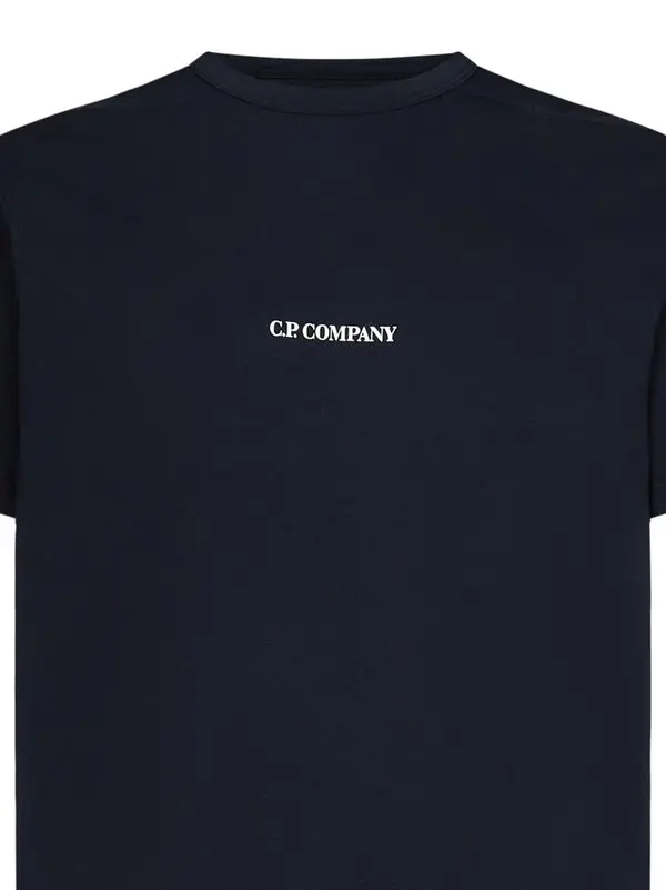 C.P. COMPANY Logo-print Cotton T-shirt - Black