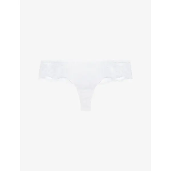 Simone Perele Intrigue Lace Tanga Briefs - White
