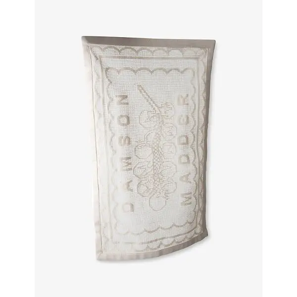 DAMSON MADDER Nonna's House Fish And Tomato Cotton And Lace Pack Of Two Placements - Ercu