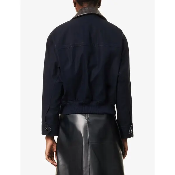 Bottega Veneta Detachable-collar Cotton Jacket