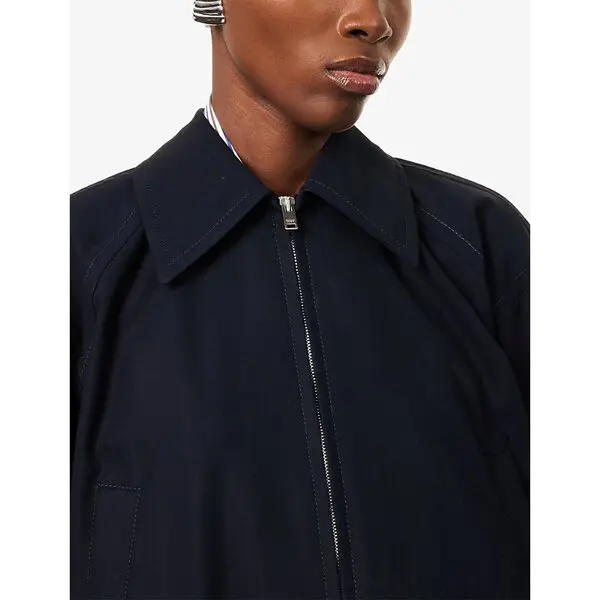Bottega Veneta Detachable-collar Cotton Jacket