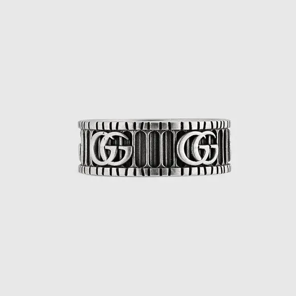 Gucci Double G Sterling Silver Ring