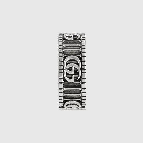 Gucci Double G Sterling Silver Ring